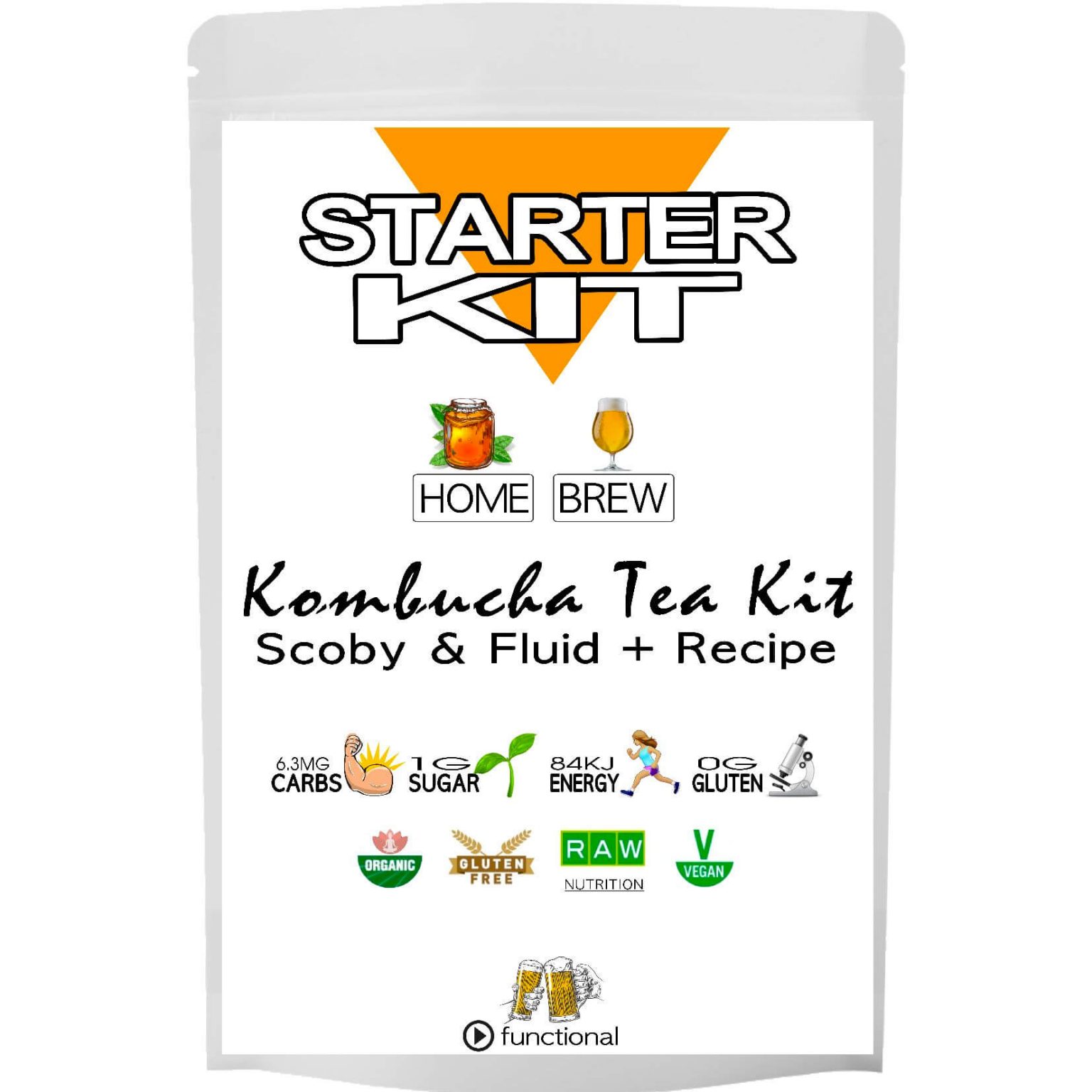 Kombucha Starter Kit – Organic Probiotic Tea – Eternal Delight